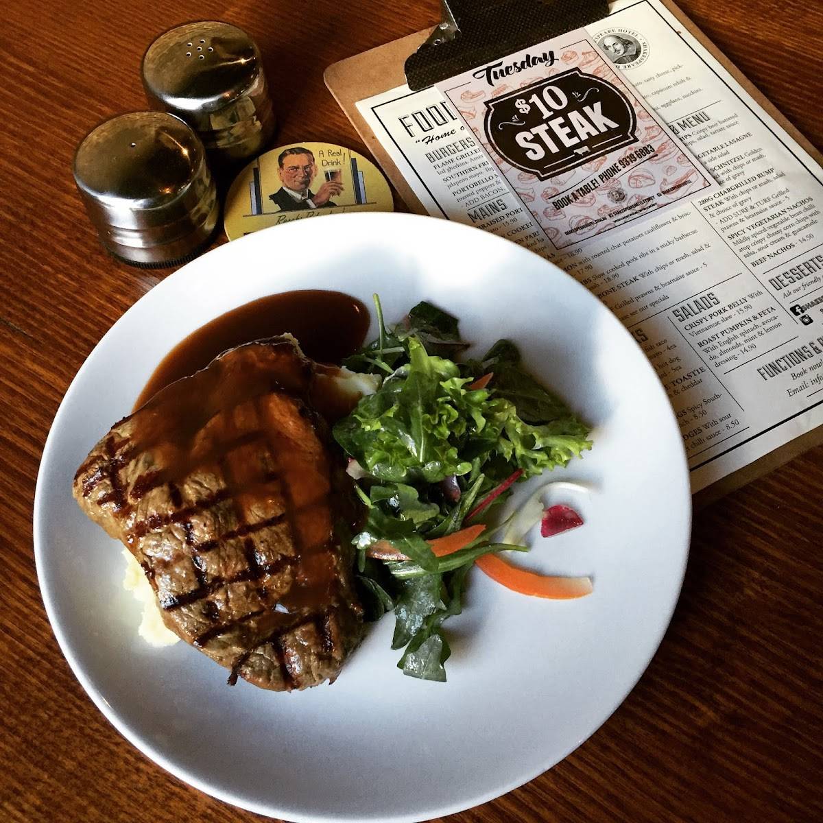 Menu at Shakespeare Hotel pub & bar, Surry Hills