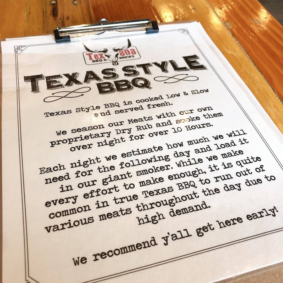 Menu at TEX 808 BBQ + Brews Hawaii Kai, Honolulu, 377 Keahole St Ste C1-A