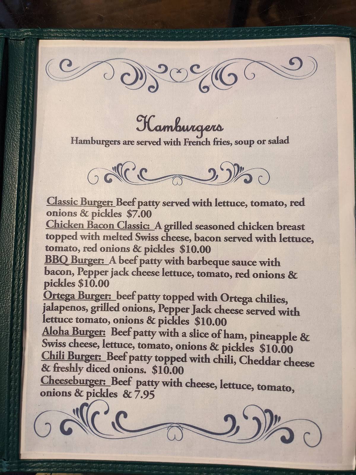 Menu at Tall Town Café & Bakery, Lakeview
