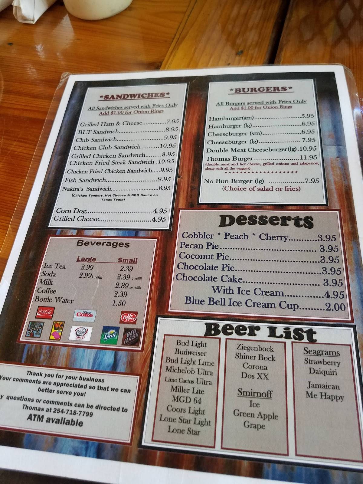 Menu at Oscar Store steakhouse, Temple, Oscar Spur