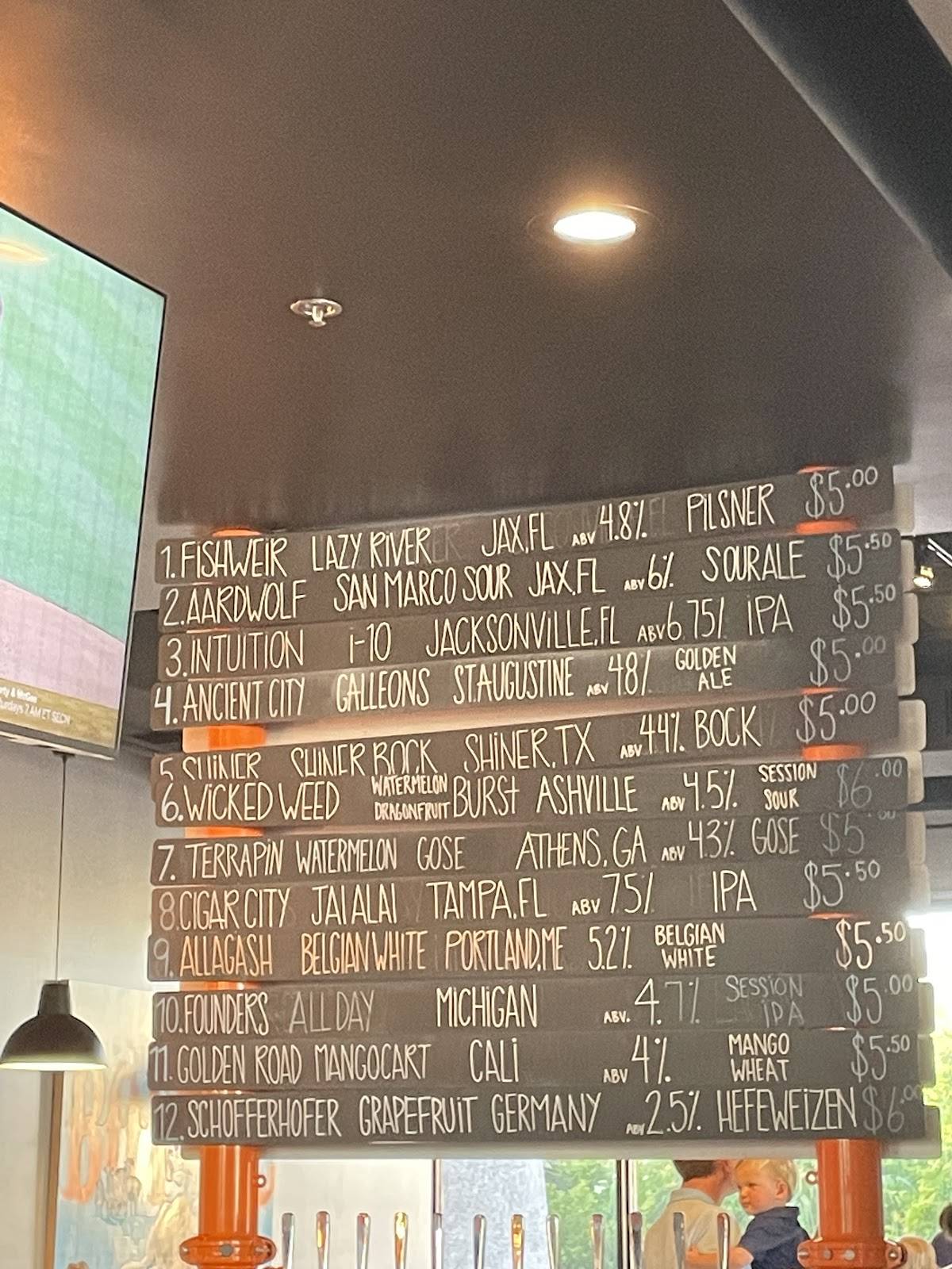 Menu at The Bearded Pig - Jax Beach BBQ, Jacksonville Beach, 3rd St S