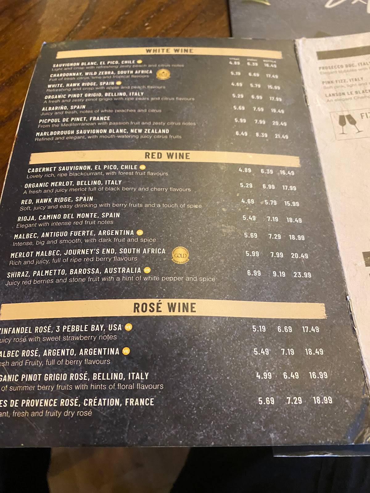 Menu at The Caldecotte Pub & Grill, Milton Keynes