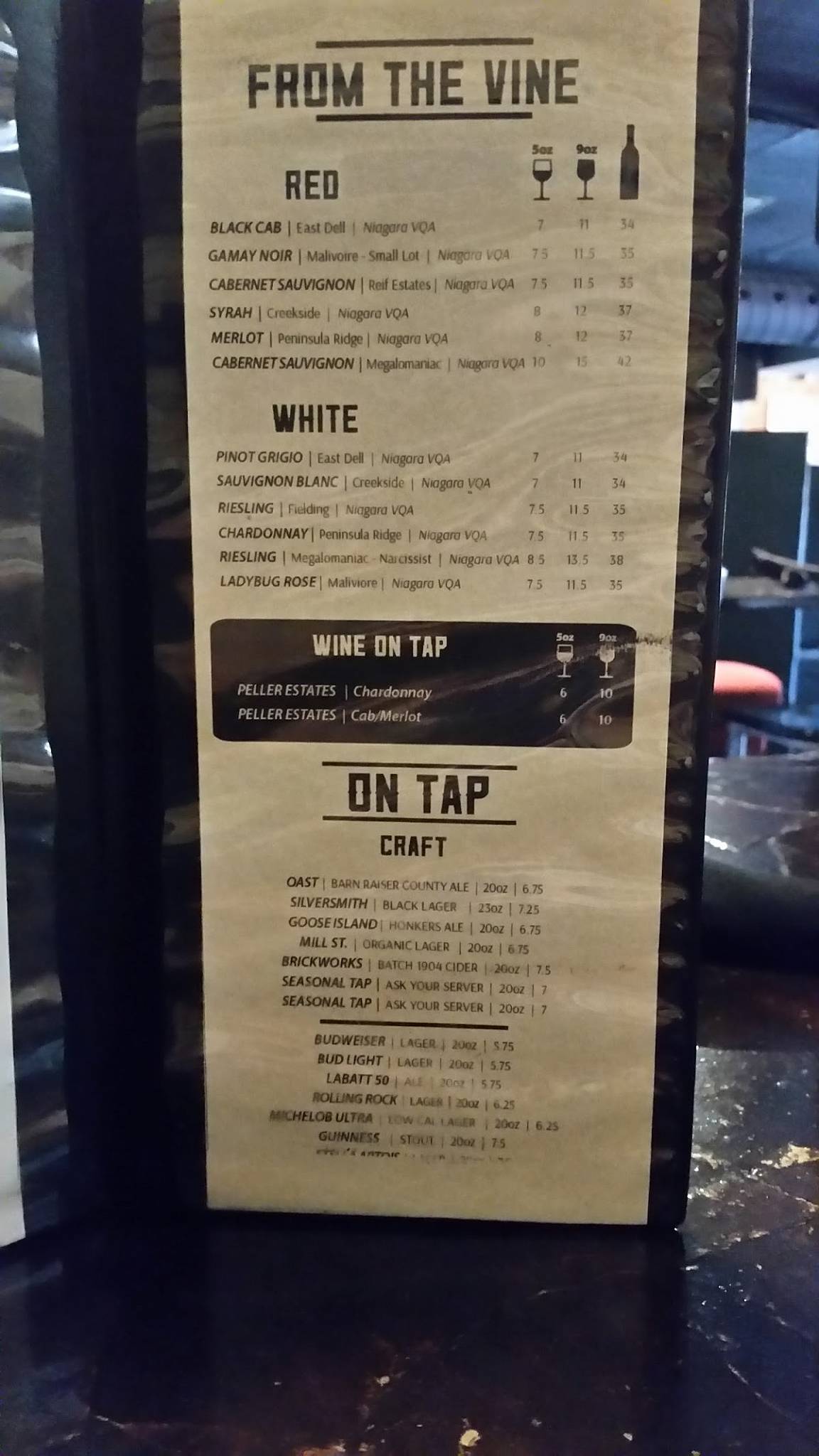 Menu at The Forty Public House, Grimsby