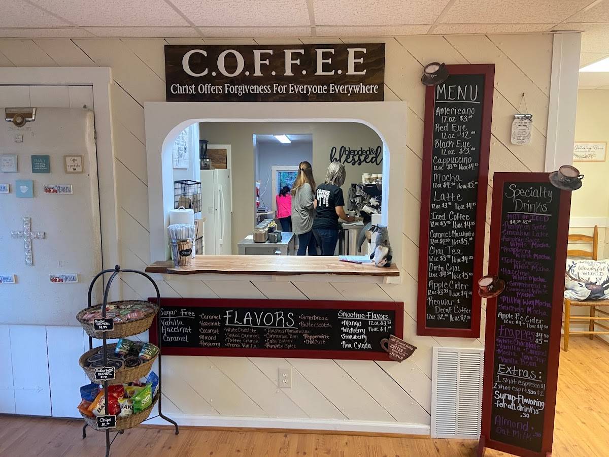 Menu at The Gathering Place, Sparta