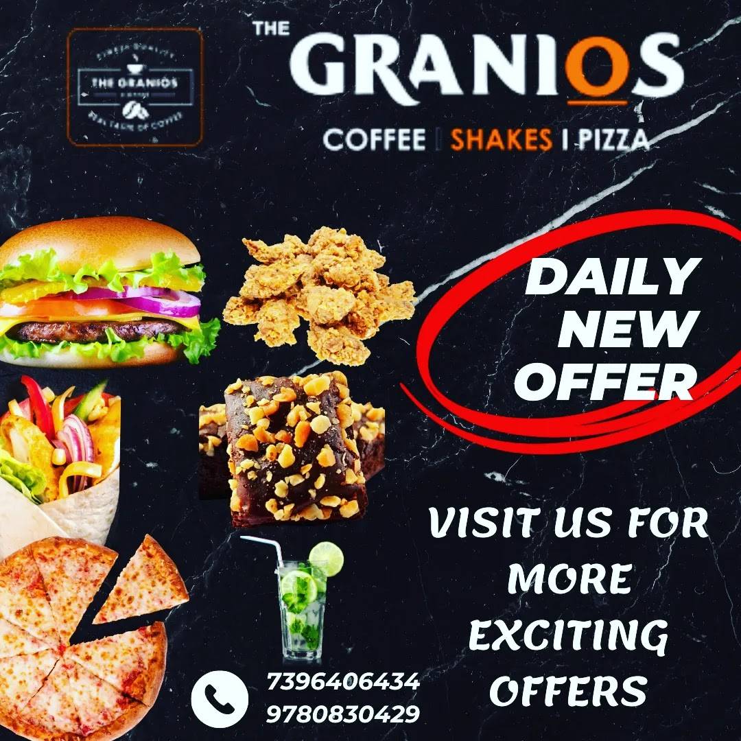 Menu at The Granios Miyapur, Hyderabad