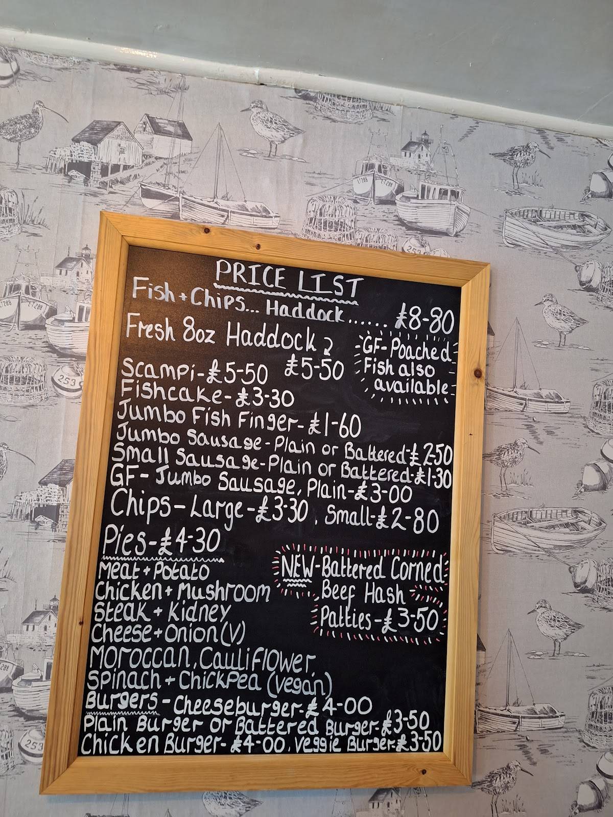 Menu at The Haddock Paddock fast food, Sedbergh, 67-69 Main St