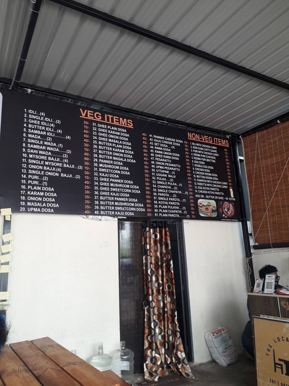 Menu at The Local Table, Hyderabad