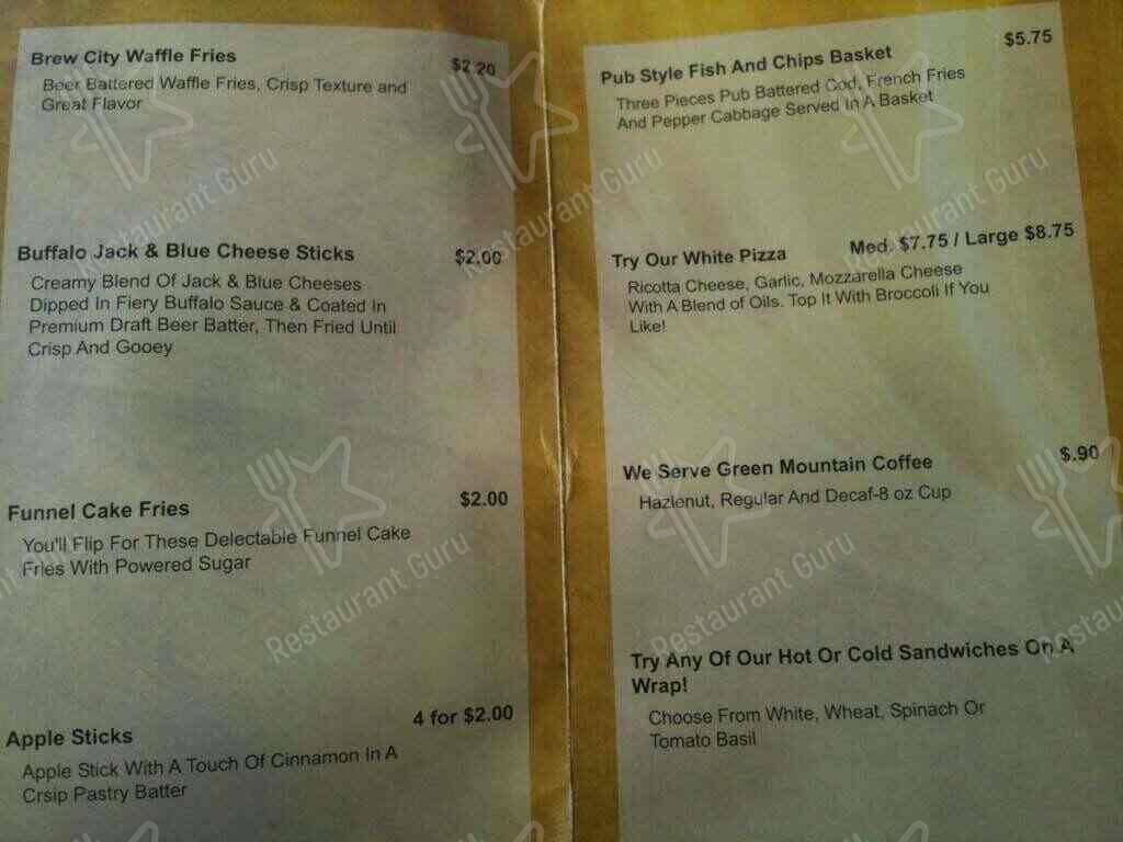 Menu at The M&M Sandwich and Pizza Shop cafe, Oley