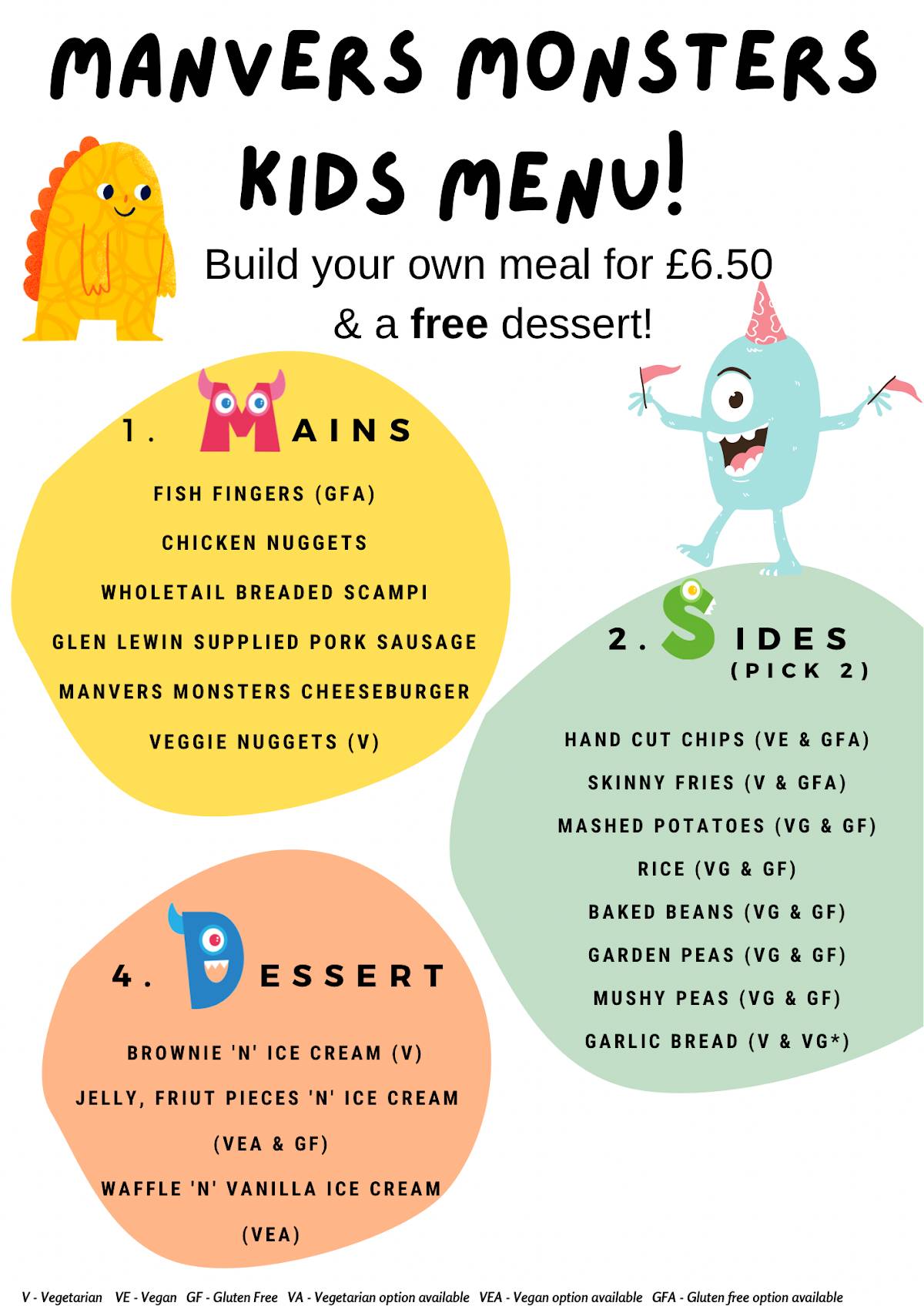 Menu at The Manvers Arms at Cotgrave pub & bar, Nottingham, The Cross