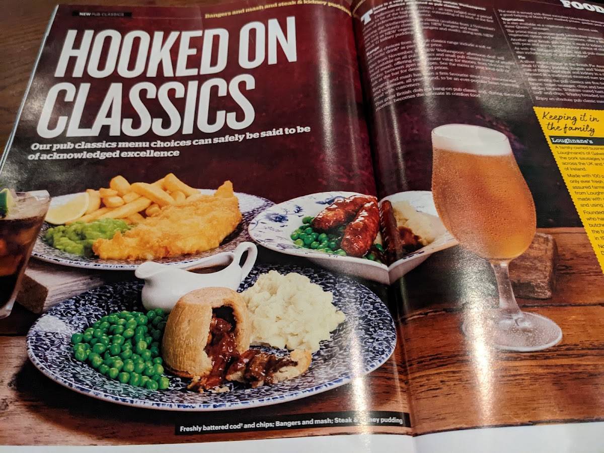 Menu at The Mary Shelley - JD Wetherspoon pub & bar, Bournemouth