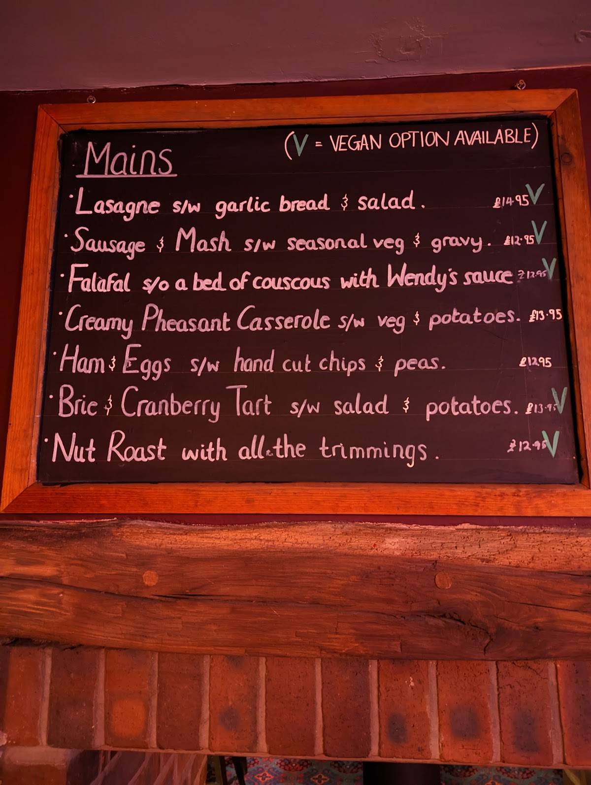 Menu at The Middleton Arms pub & bar, Pickering