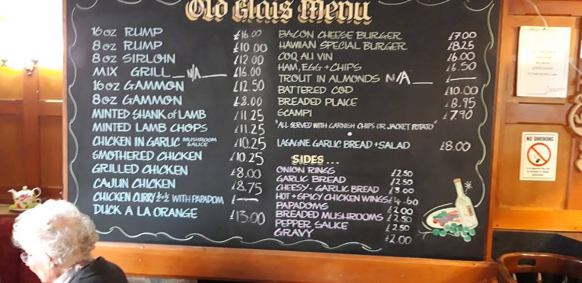 Menu at The Old Glais Inn pub & bar, Birchgrove