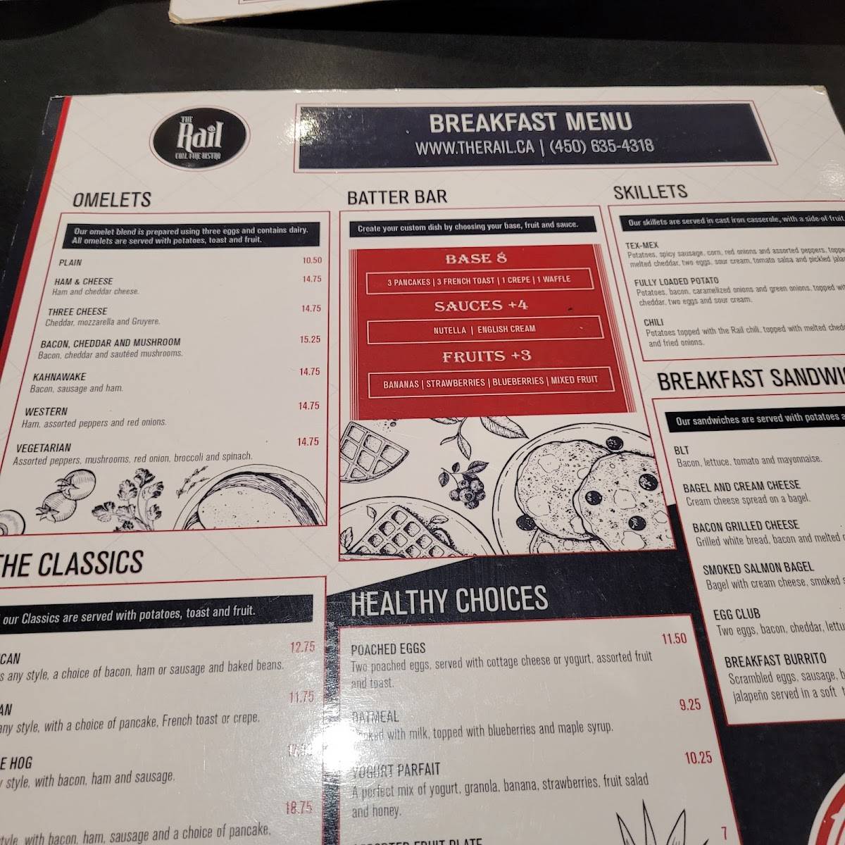 Menu au The Rail Coal Fire Bistro pizzeria, Kahnawake 14