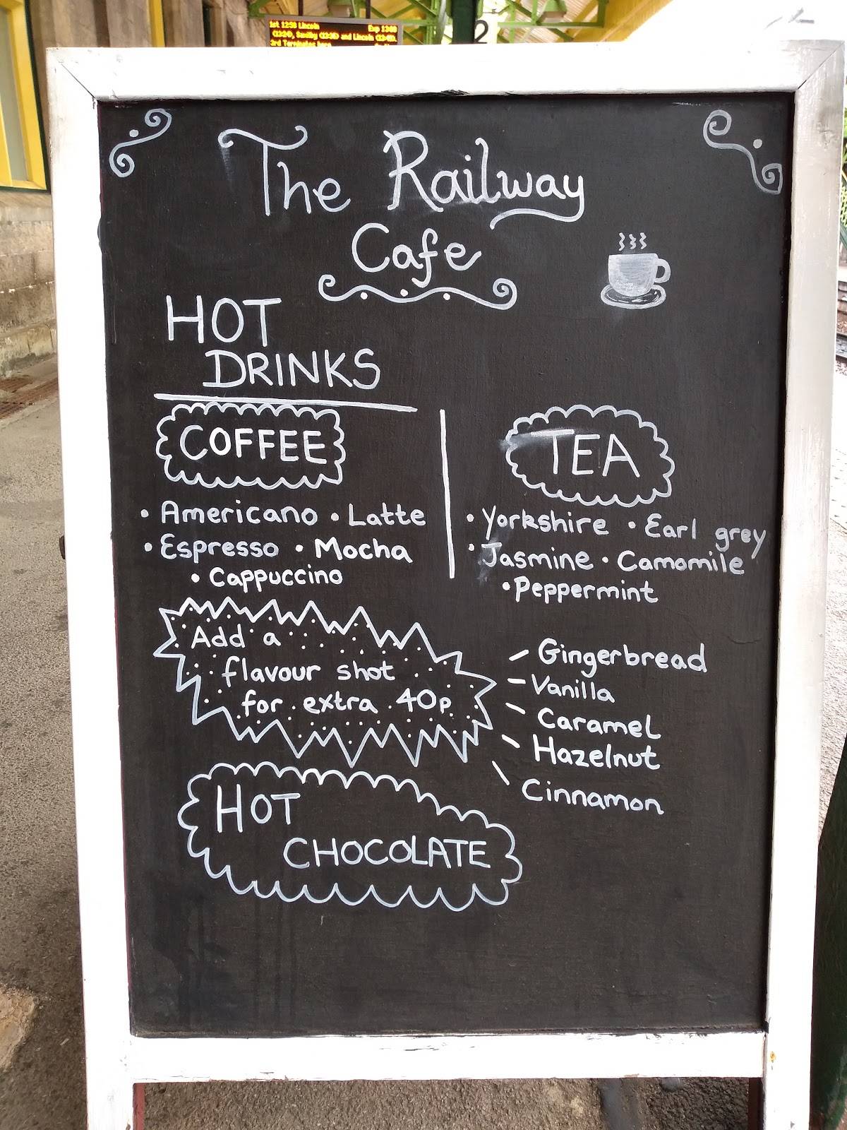 Menu at The Railway Cafe Worksop, Worksop