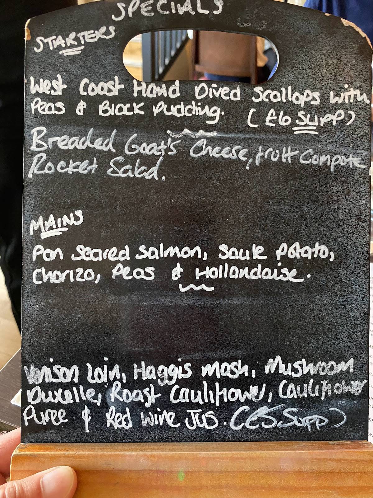 Menu at The Rockies Restaurant, Anstruther