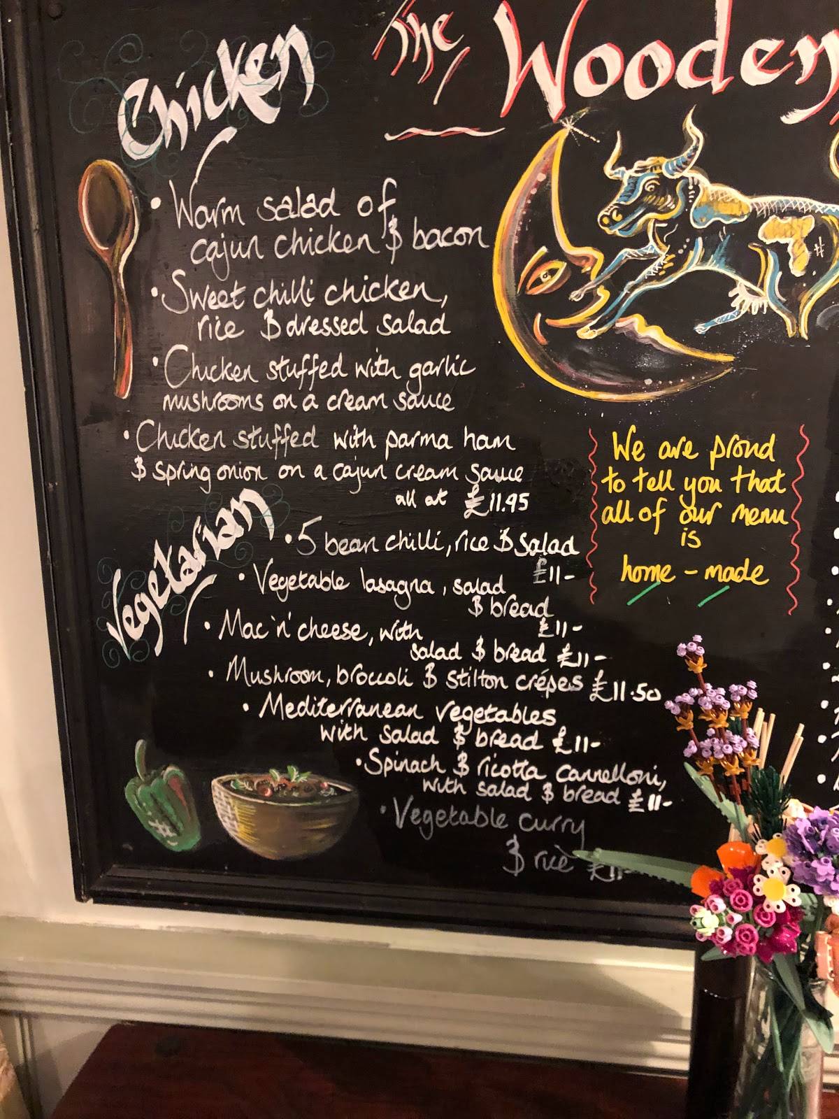 Menu at The Wooden Spoon pub & bar, Downton