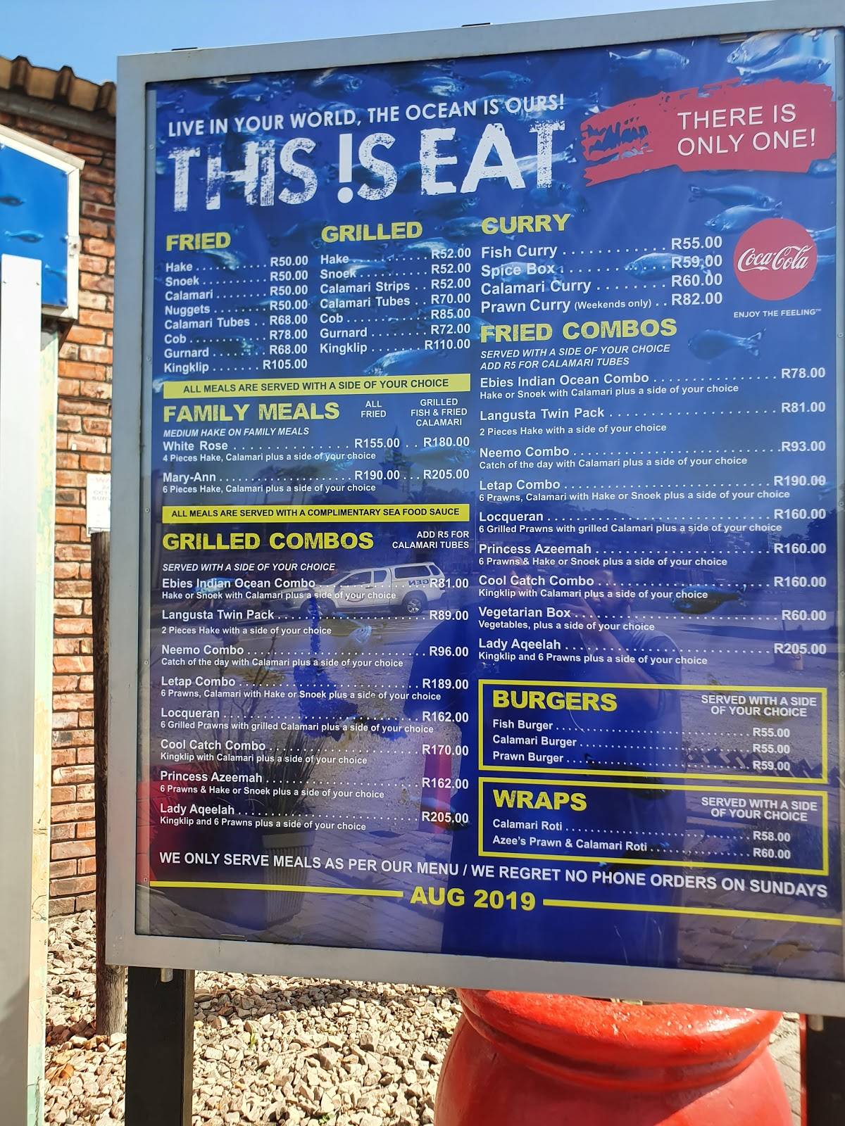 Menu at This Is Eat restaurant, Port Elizabeth