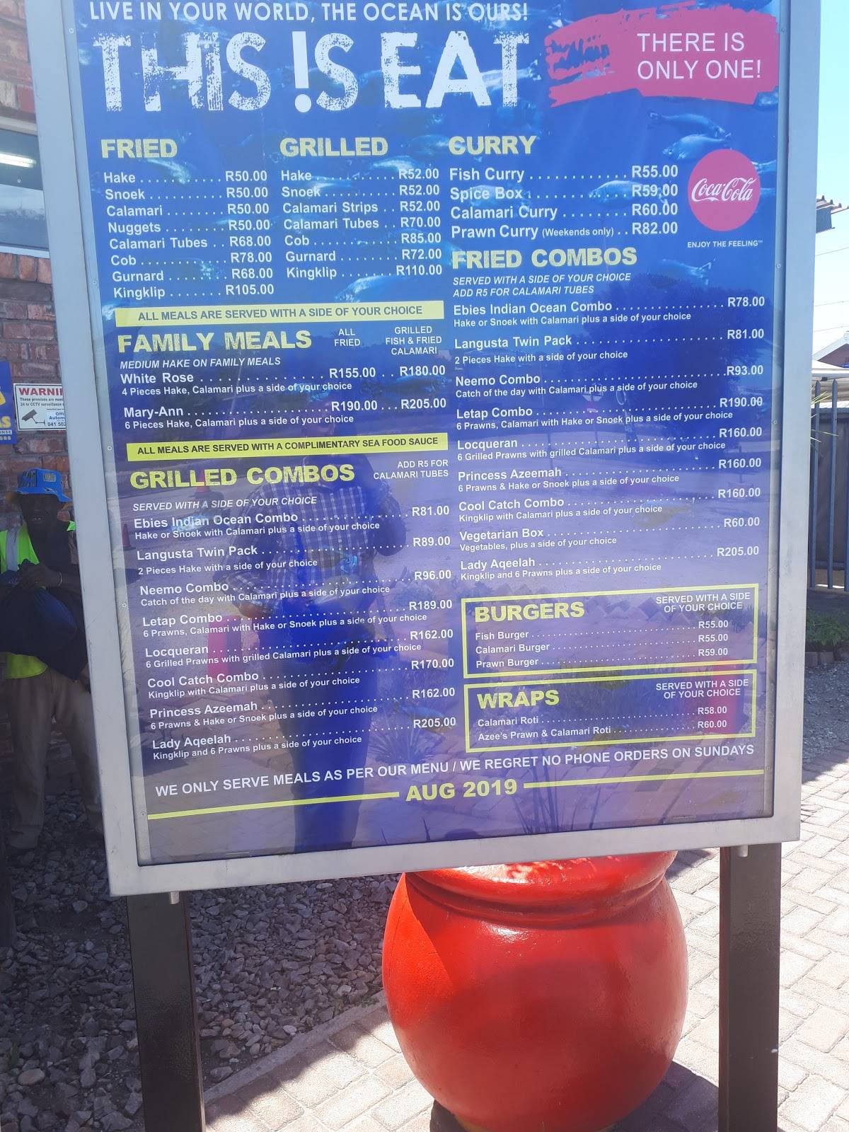 Menu at This Is Eat restaurant, Port Elizabeth