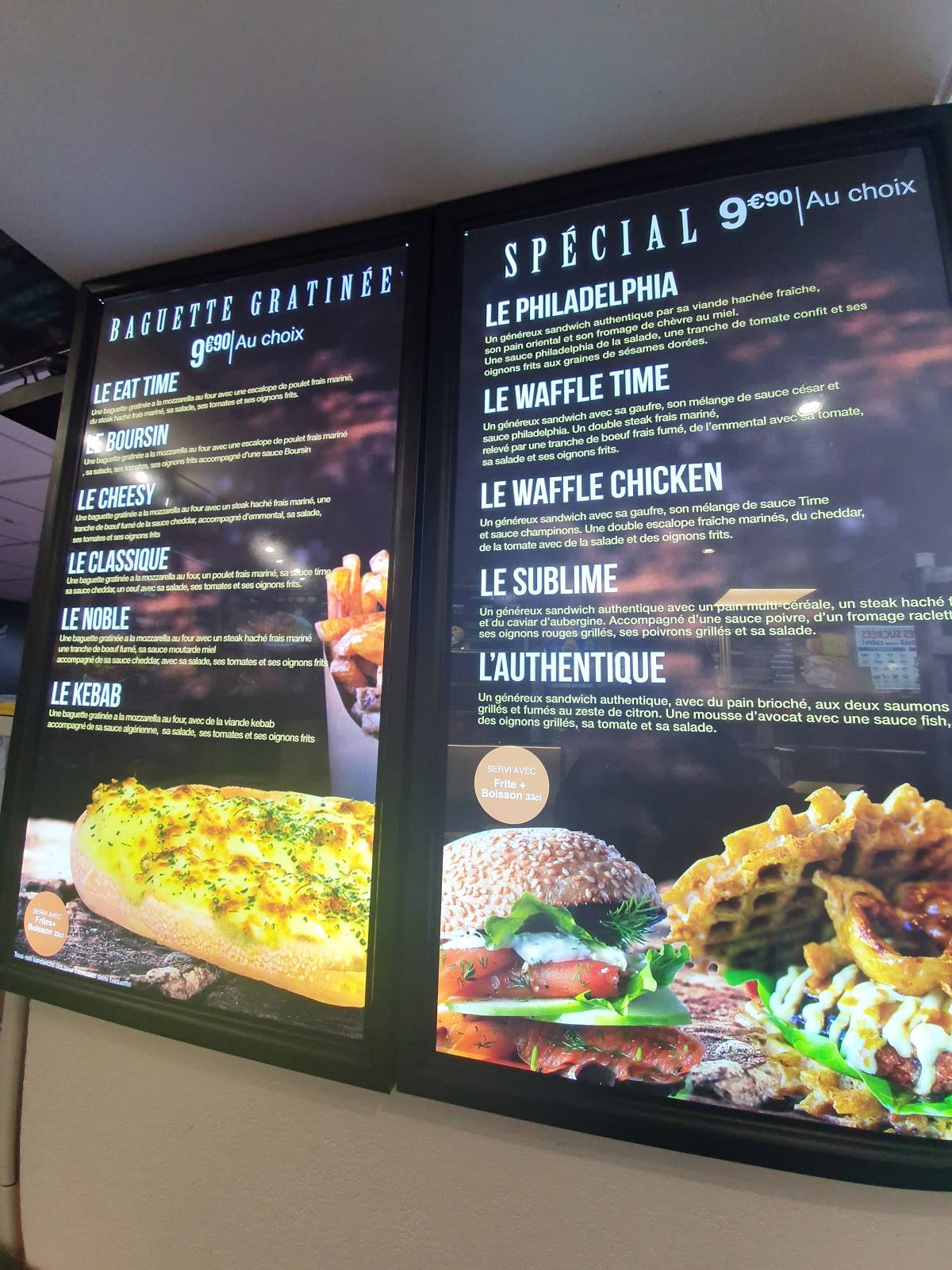 Menu au Eat's Time restaurant, Trappes