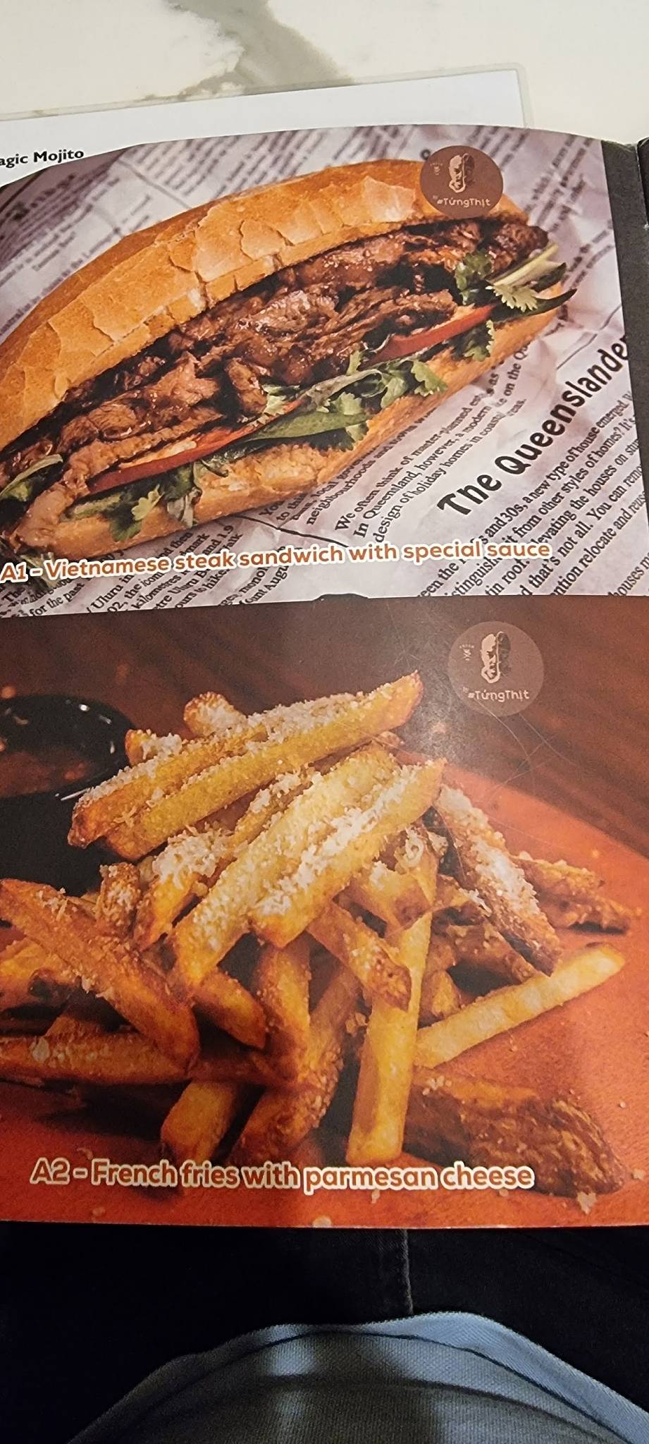 Menu at Tungthit Sizzling Steak steakhouse, Springvale