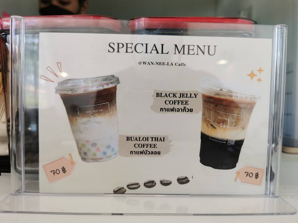 Carta del café WAN-NEE-LA Caffe' - คาเฟ่ หางดง เชียงใหม่, Hang Dong