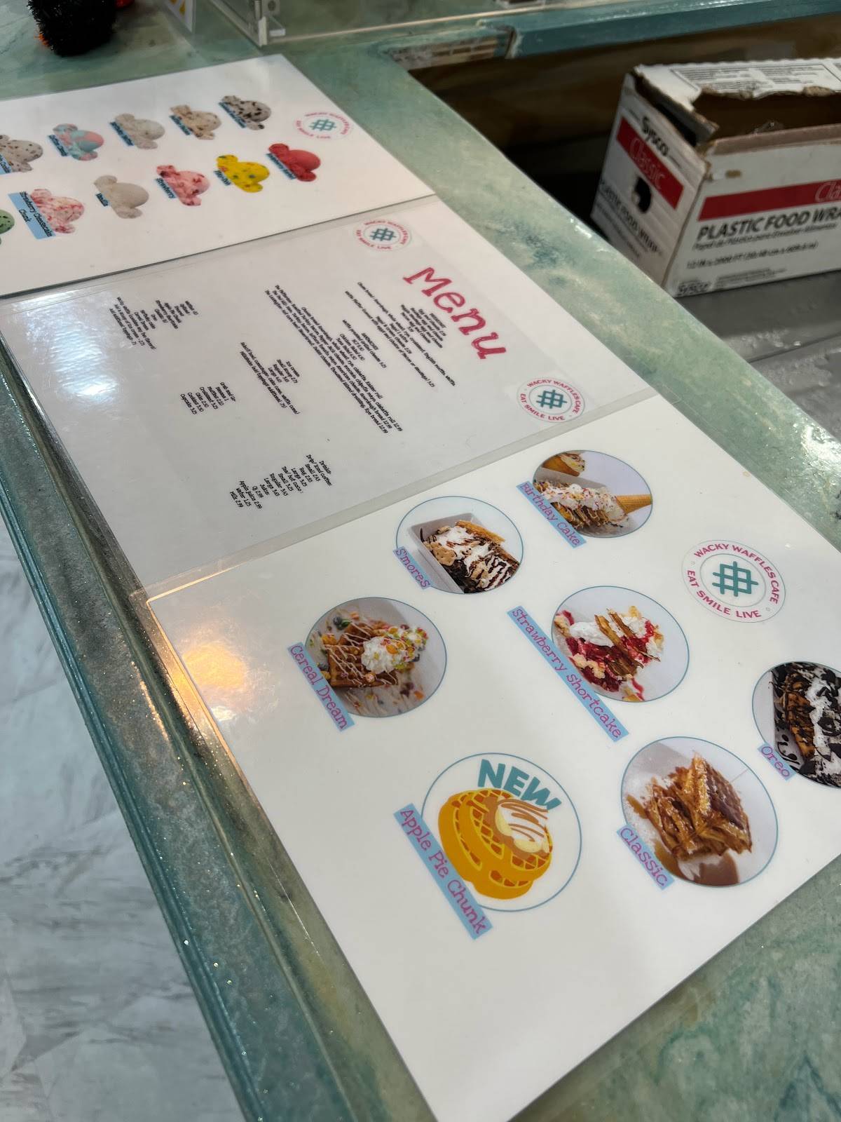 Menu at Wacky Waffles ToGo restaurant, Baltimore