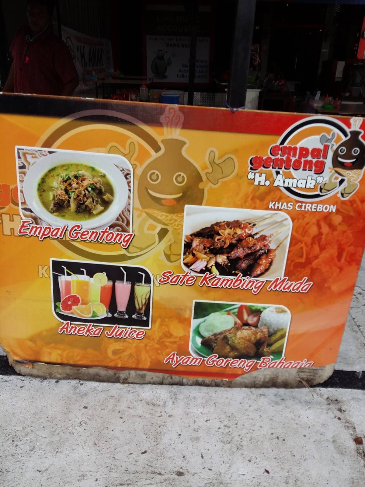 Menu at Warung Spesial Soto Kuning & Soto Bening H.AMAK restaurant ...