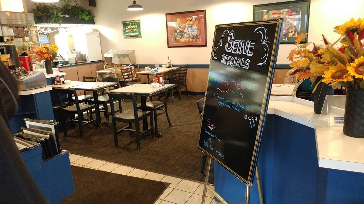 Menu at Seine River Cafe, Winnipeg