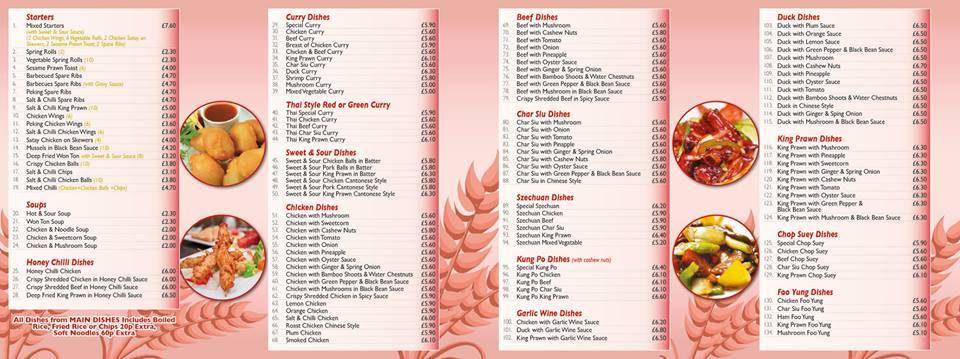 Menu at Wok & Spice fast food, Bellshill