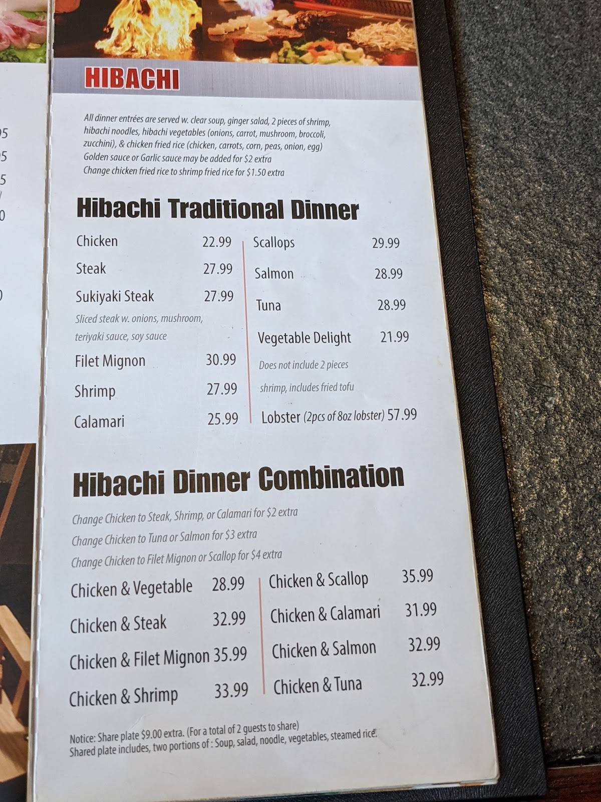 Menu at Wu's House restaurant, Merrillville