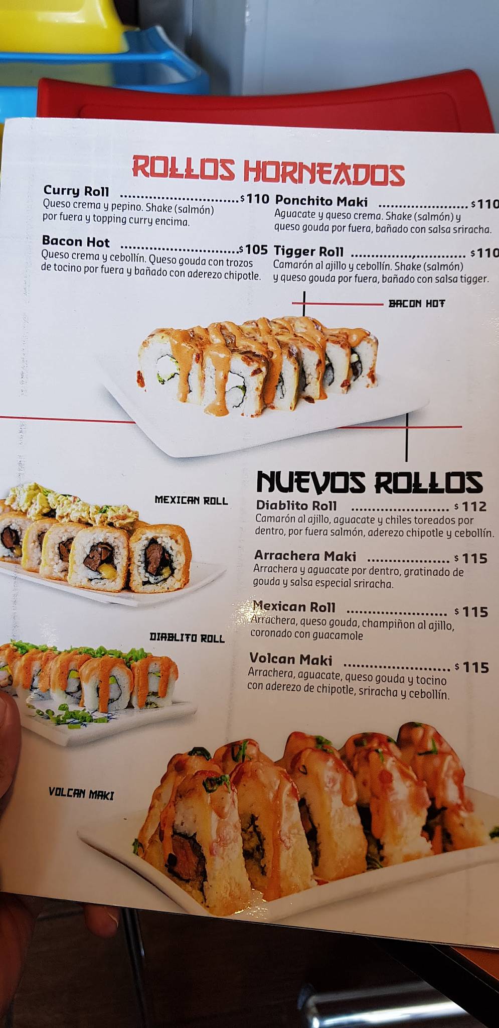 Carta del restaurante Kapital Sushi Zacatecas, Guadalupe