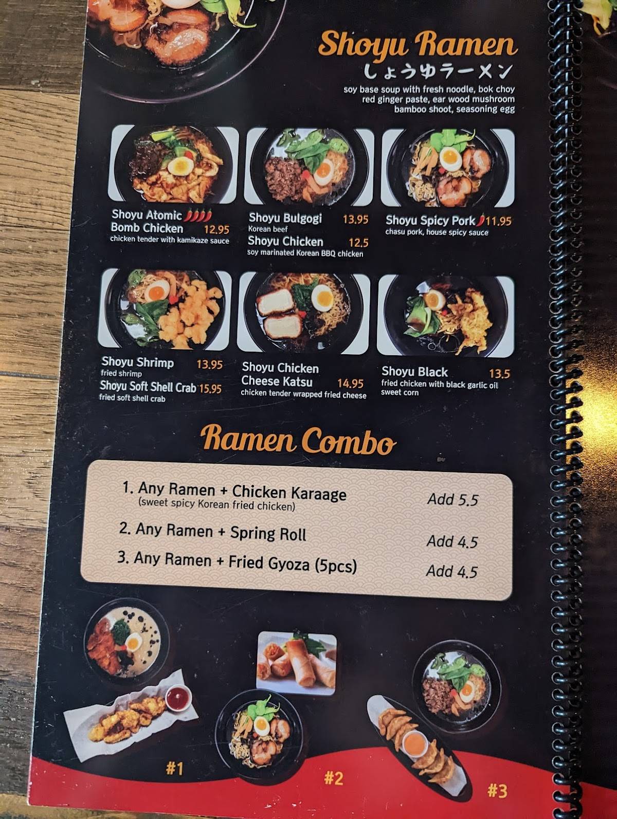 Menu at Zen Ramen & Bento restaurant, Dahlonega