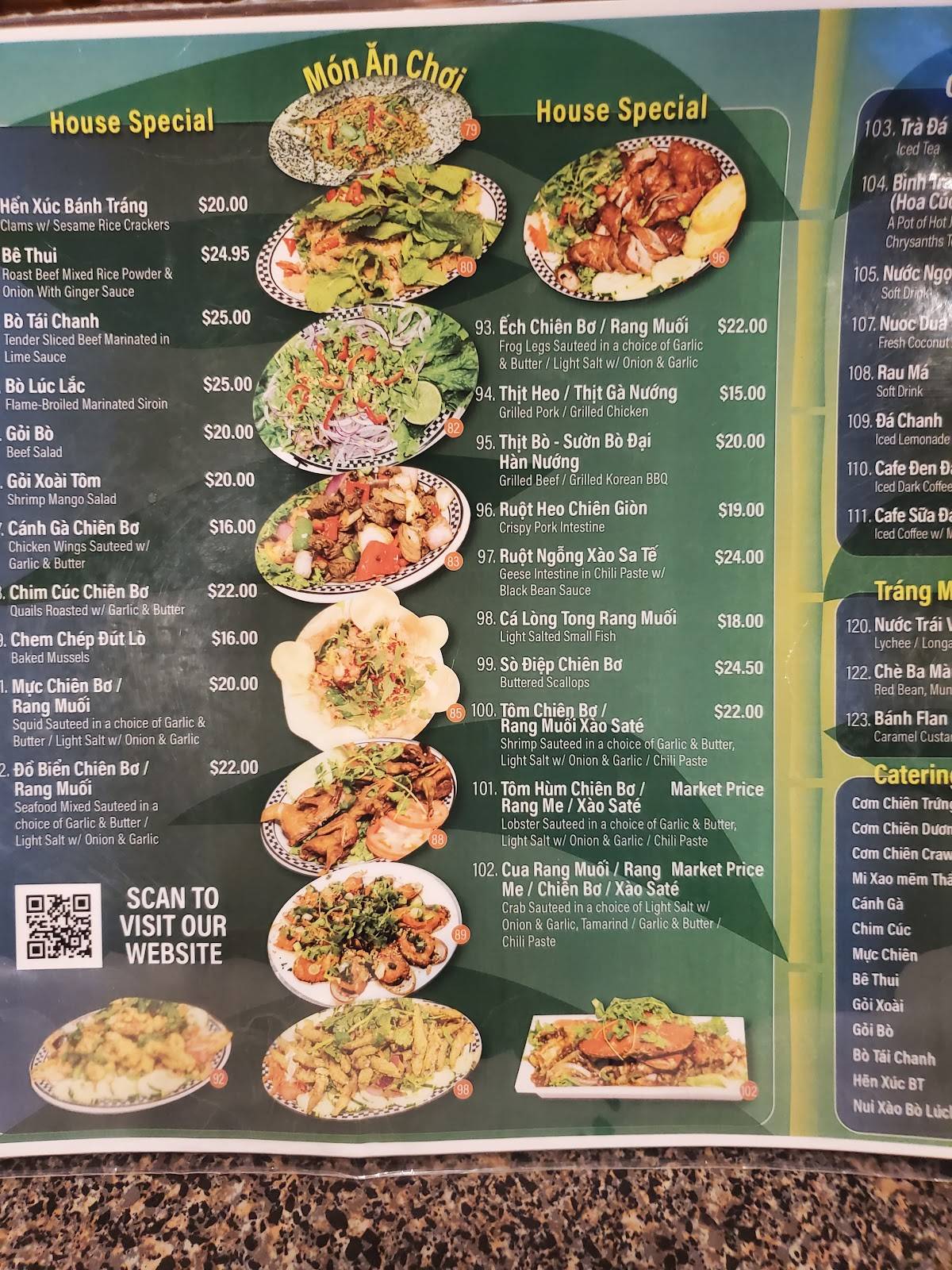 Menu at Đồng Quê Restaurant, Garland