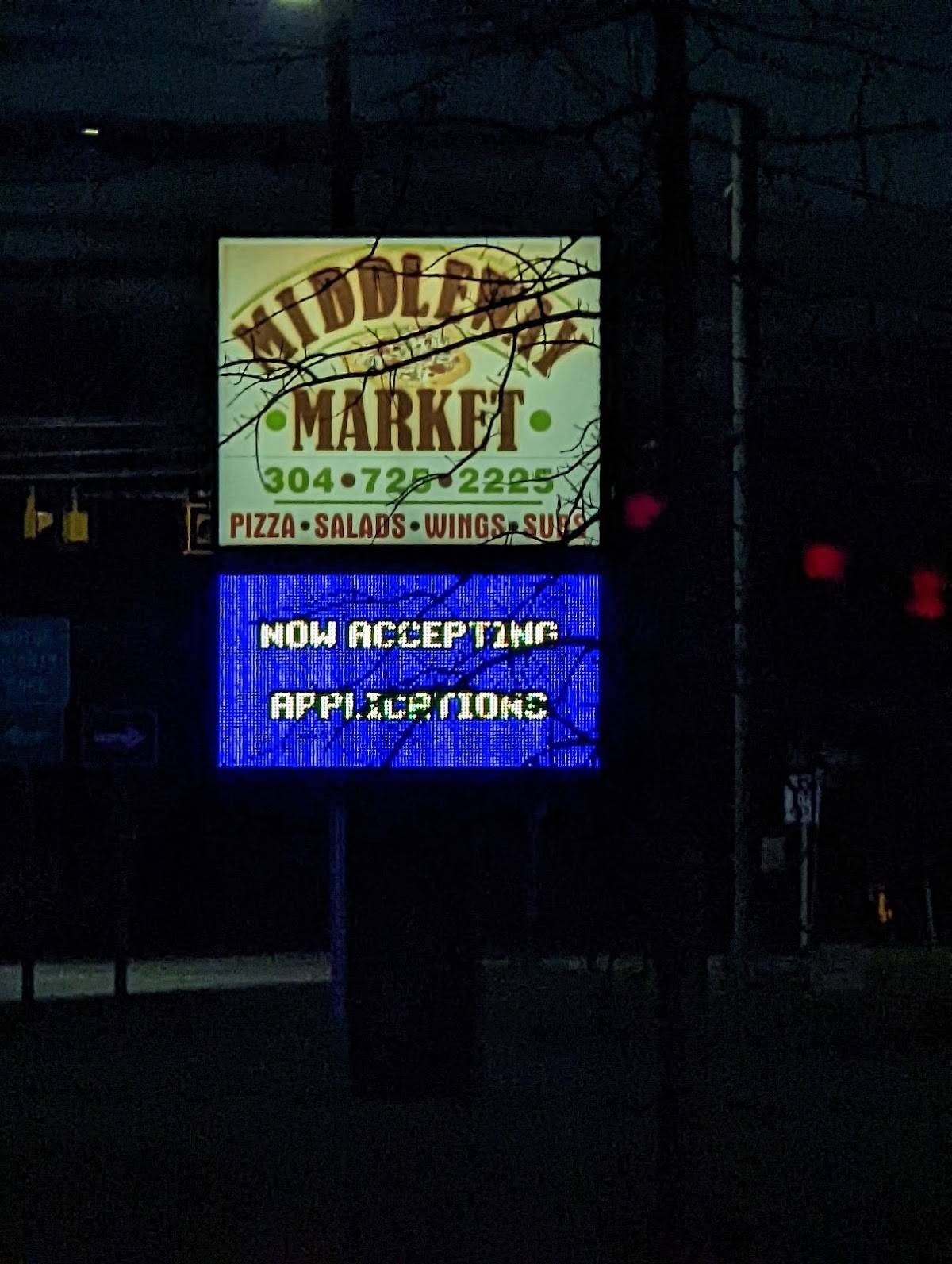Menu at Middleway Market pizzeria, USA, Middleway Pike