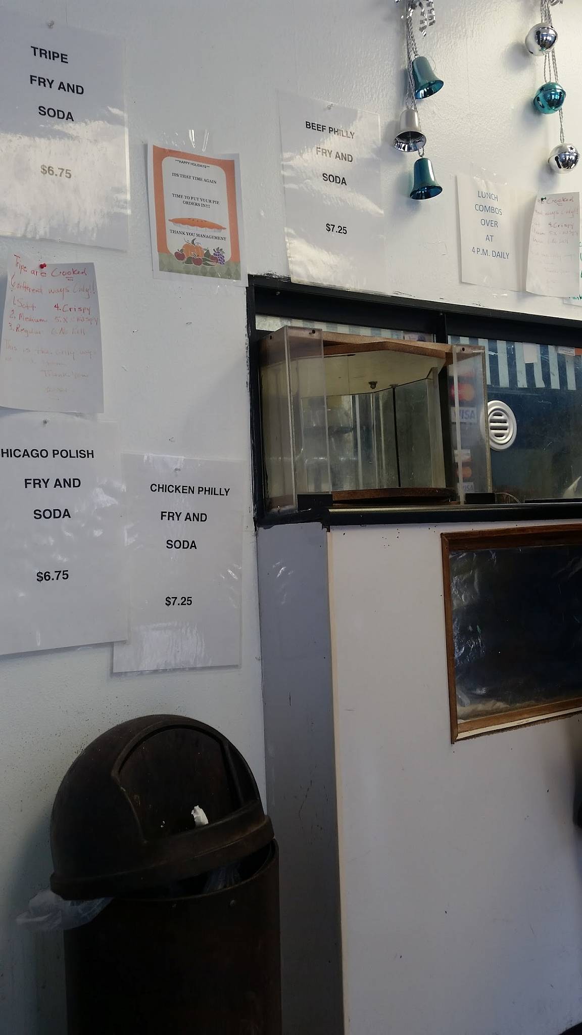 Menu at AAA Fish House restaurant, St. Louis, Delmar Blvd