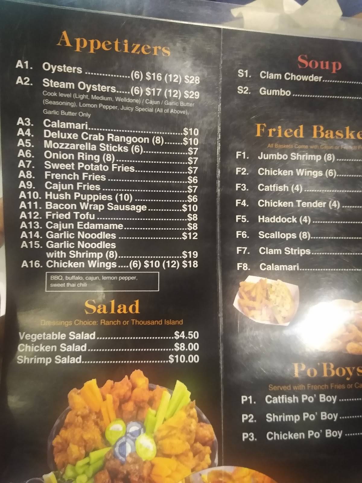 Menu at Alaska Crab pub & bar, Moreno Valley