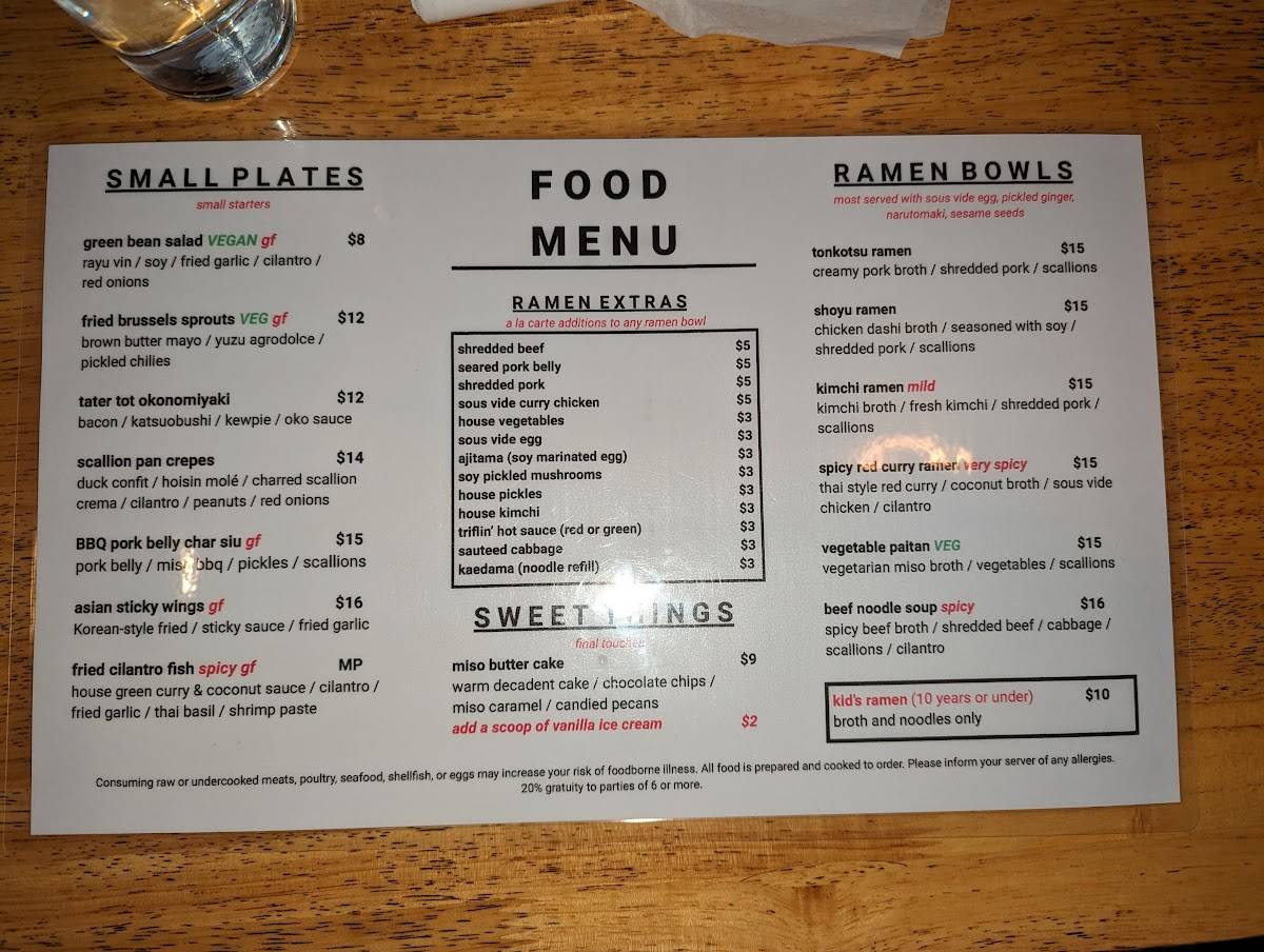 Menu at Alkaline pub & bar, Norfolk, 742 W 21st St