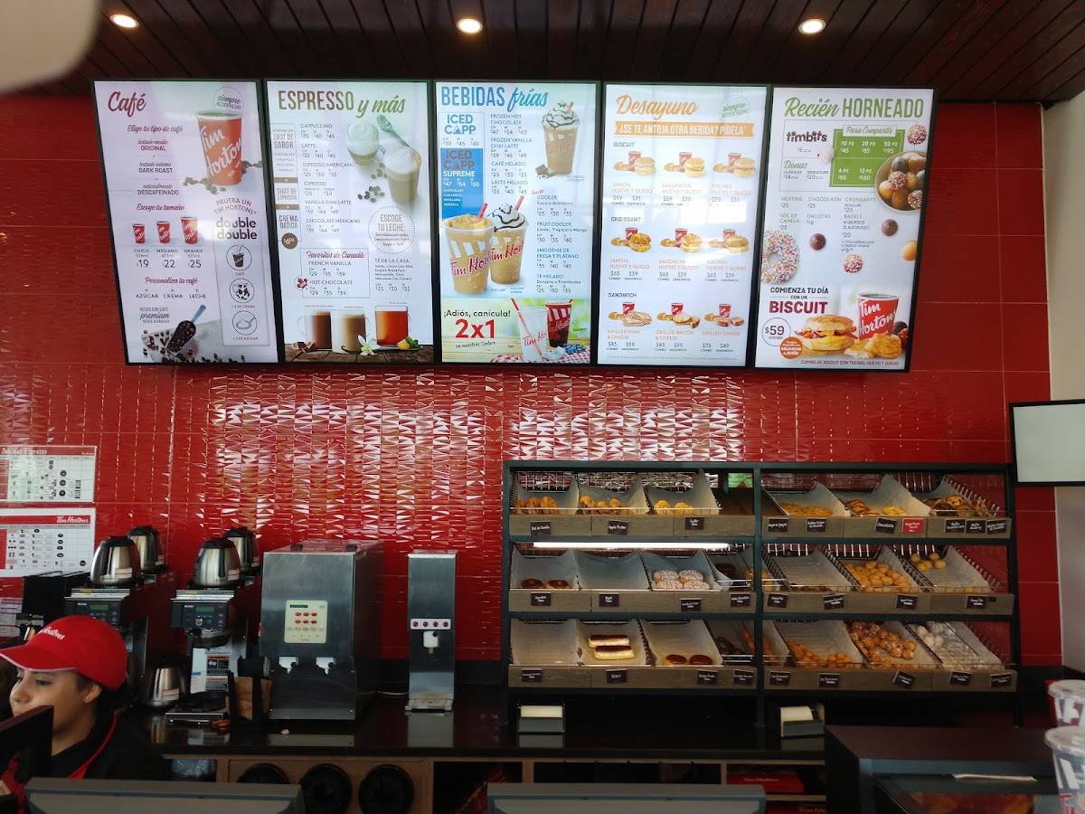 Carta del café Tim Hortons Office Park, Apodaca, Avenida Miguel Alemán ...