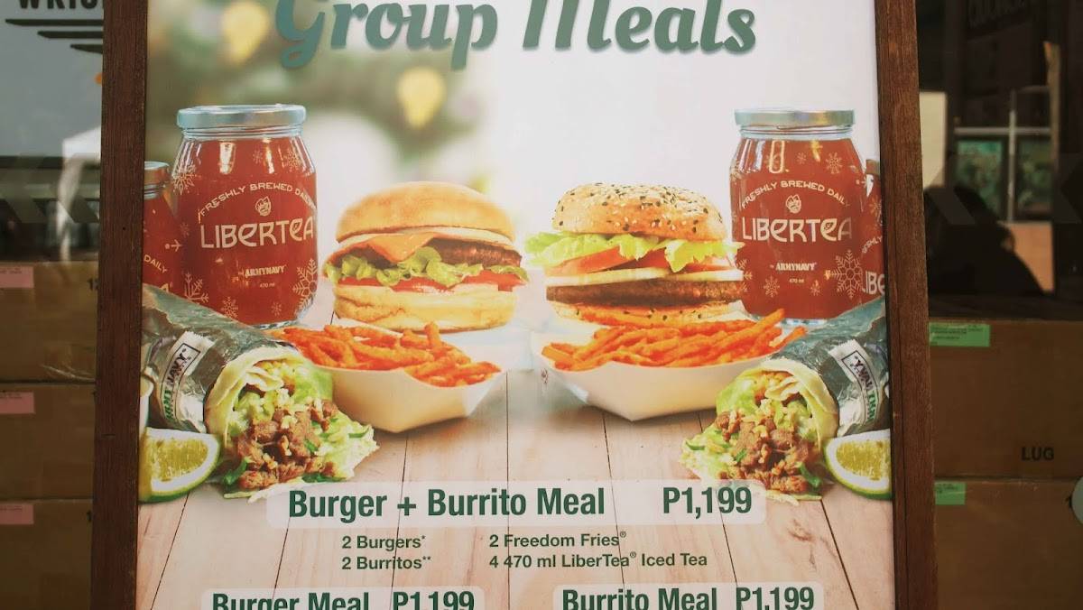 Menu at ArmyNavy Burger + Burrito restaurant, Baguio, Baguio-AyalaLand ...