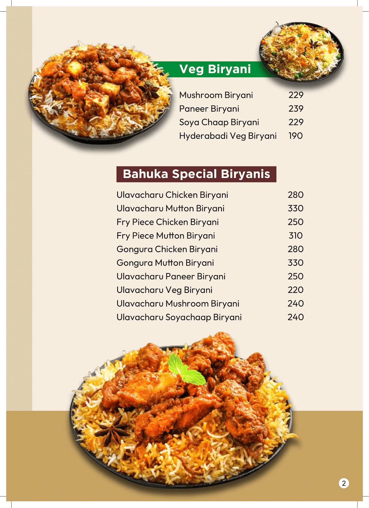 Menu at Bahuka Restaurant, AECS Layout, Bengaluru