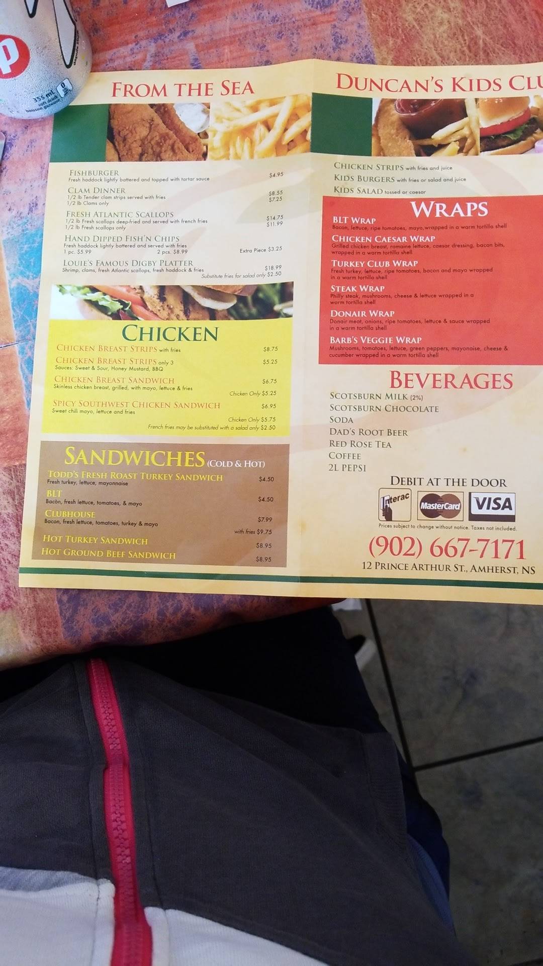 Menu at Bambino's Pizzeria & Fine Food, Amherst