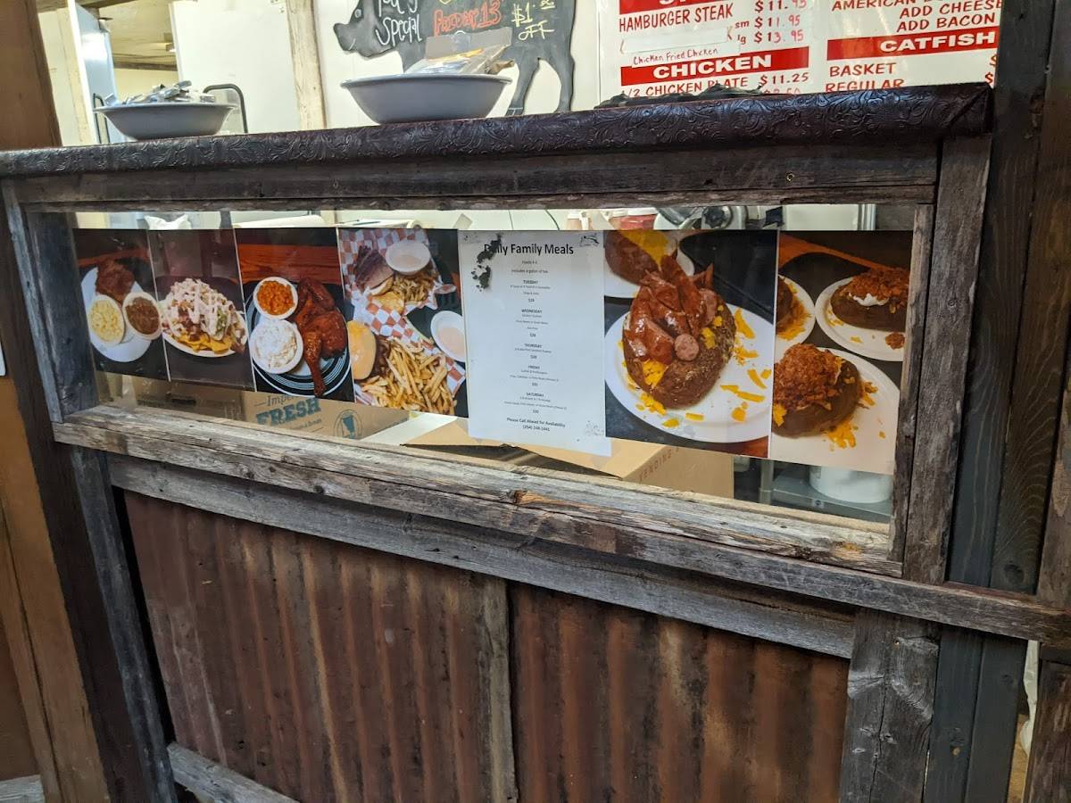 Menu at Bare Bones BBQ, Gatesville, TX-36