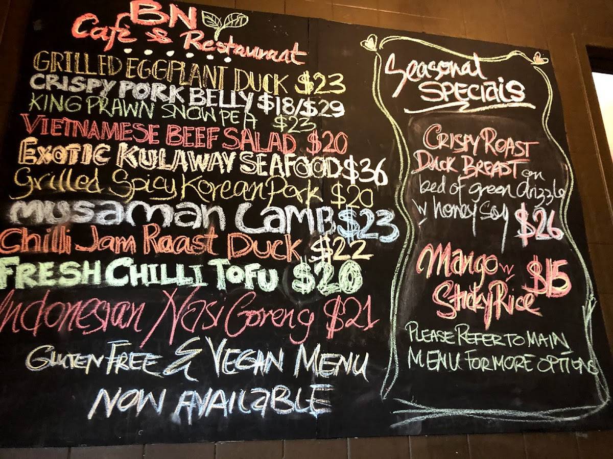 Menu at Basil Nut Cafe & Restaurant Katoomba, Katoomba