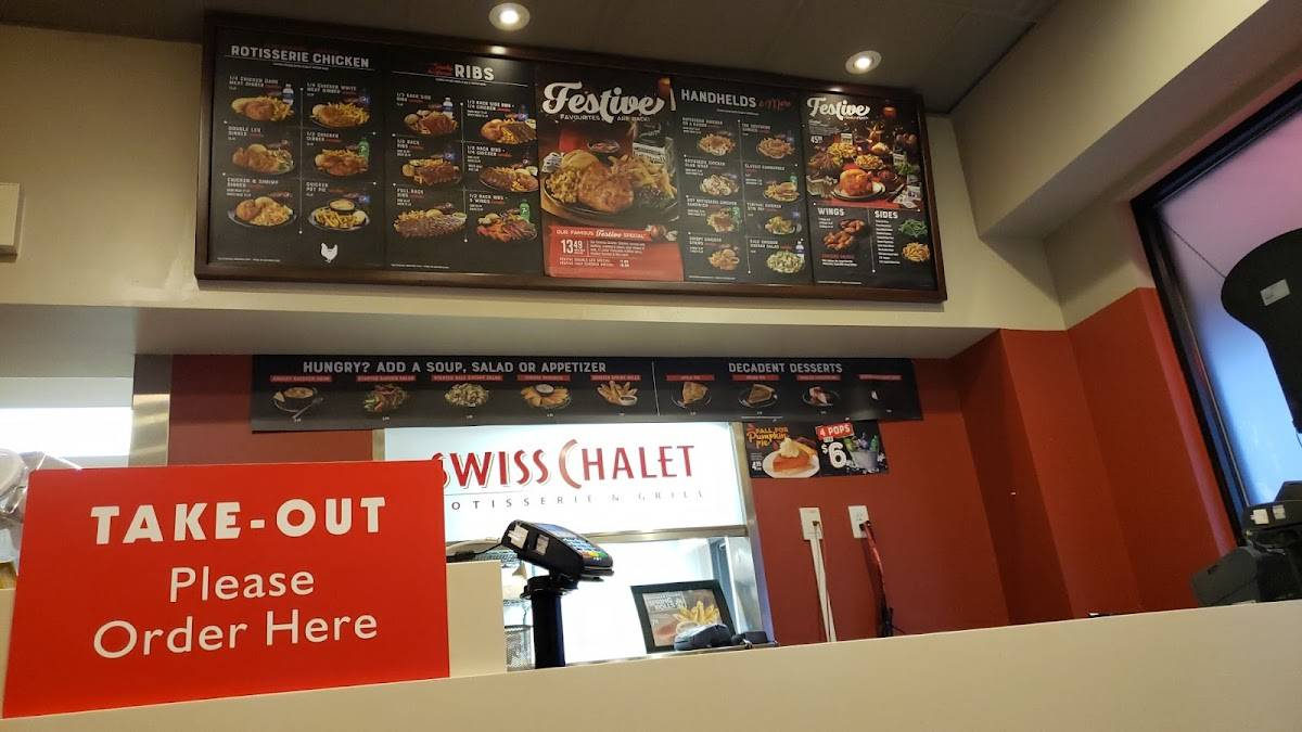 Menu at Swiss Chalet restaurant, Bedford, Bedford Hwy