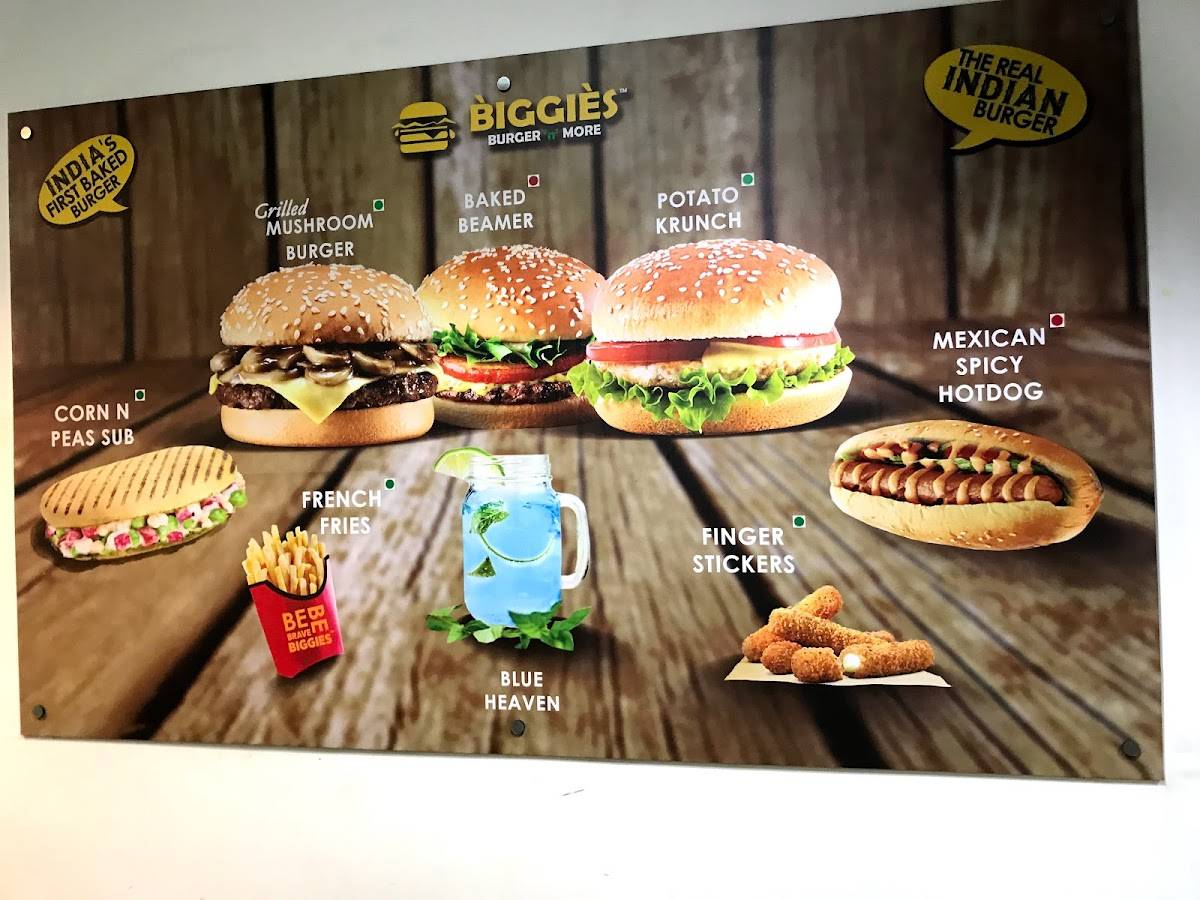 Menu at Bigges Burger, Bengaluru, 119
