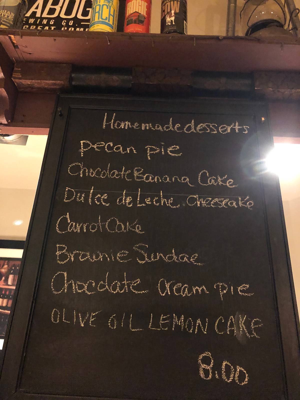 Menu at Blackbird Cafe, Burnstown