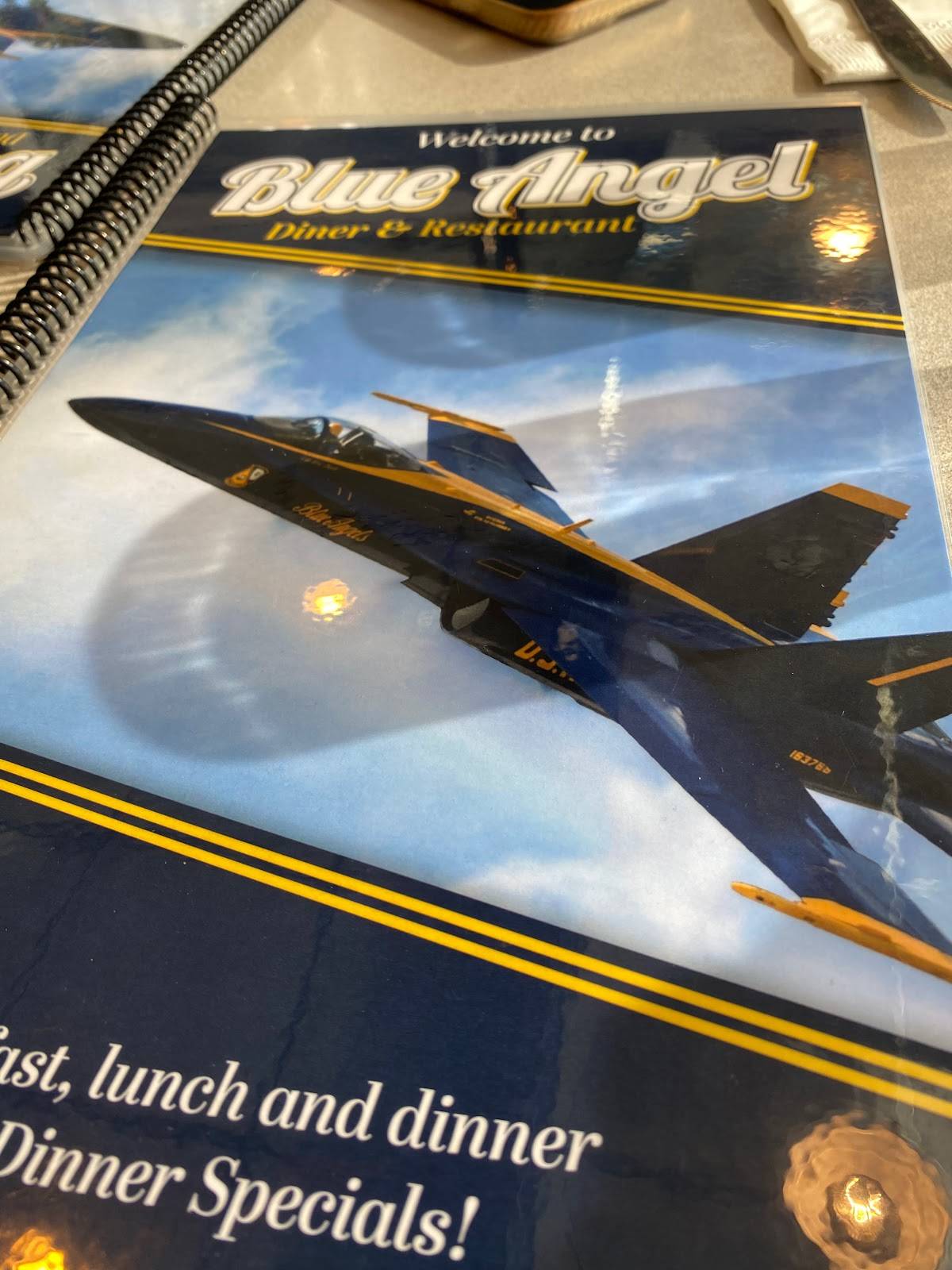 Menu at Blue Angel Diner restaurant, Plainview