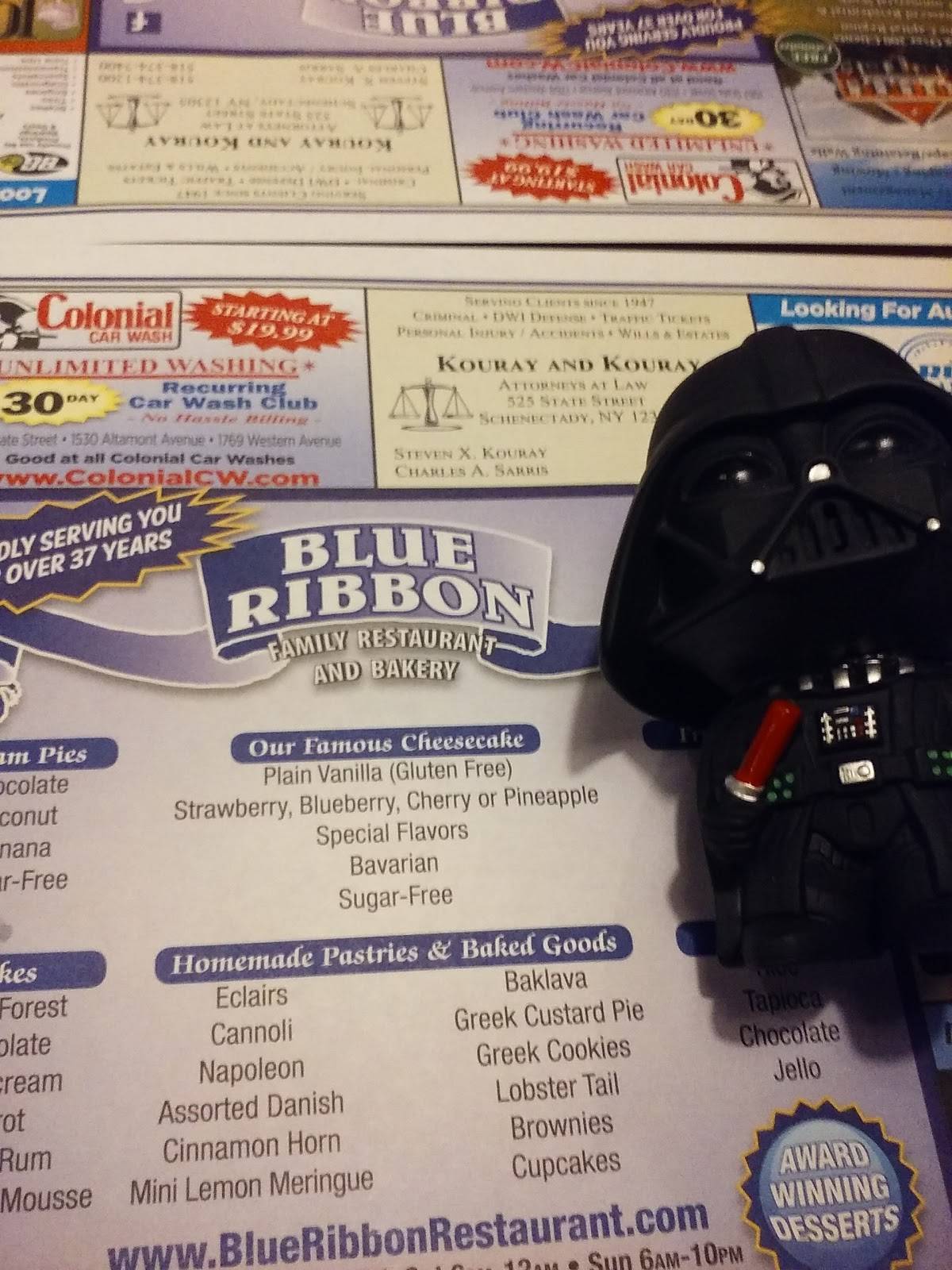 Menu at Blue Ribbon Restaurant & Bakery, Schenectady