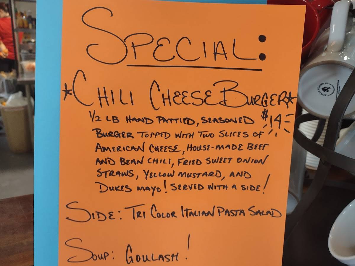 Menu at Bull Babies desserts, Rogersville