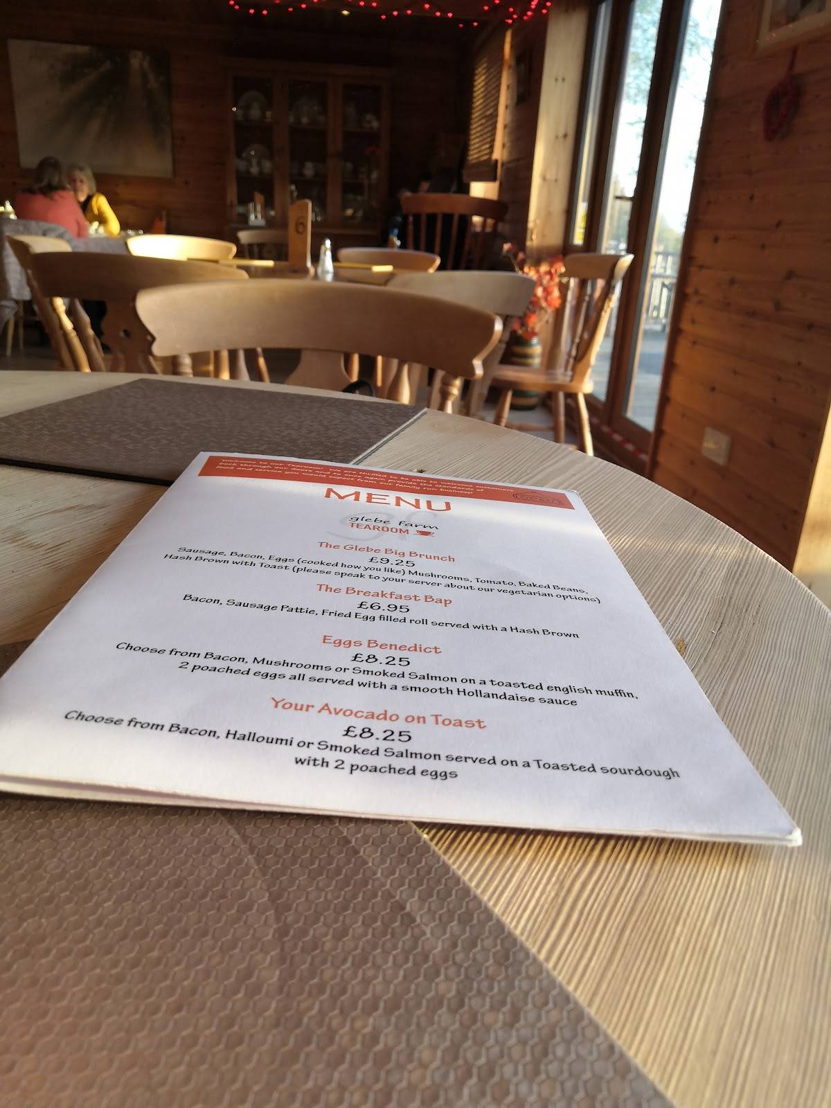 Menu at Glebe Farm Shop & Tea Room cafe, Kettering
